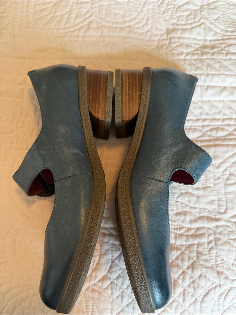 Dansko | Shoes | Dansko Teal Leather Mary Jane Flats With Buckle | Poshmark